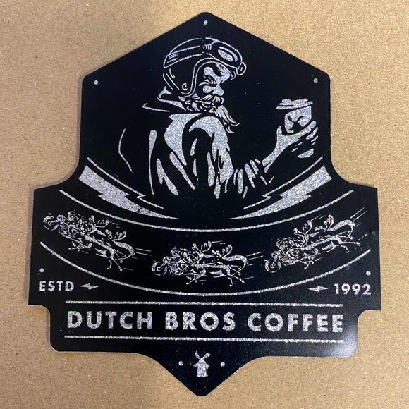 Dutch Bros | Design | Dutch Bros Christmas Santa Coffee Sticker Black ...
